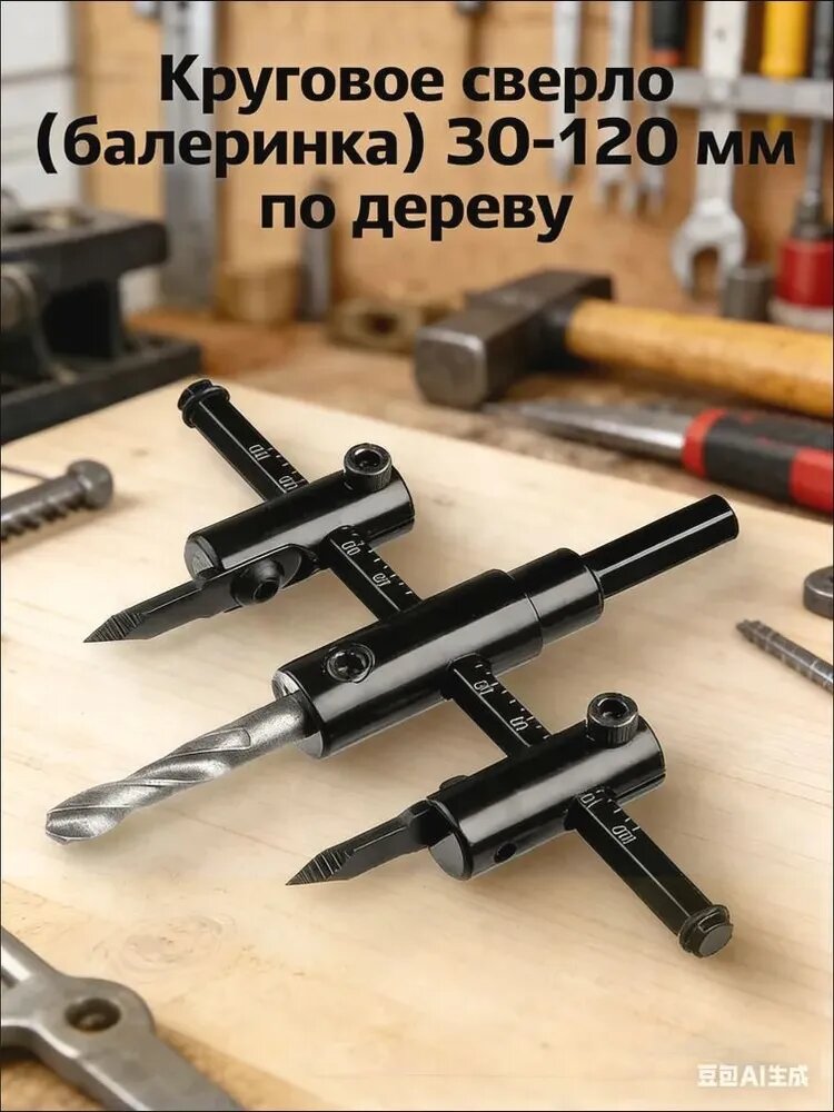 Эксклюзивное регулируемое сверло балеринка 30 120 мм для гипсокартона, дерева и ПВХ
