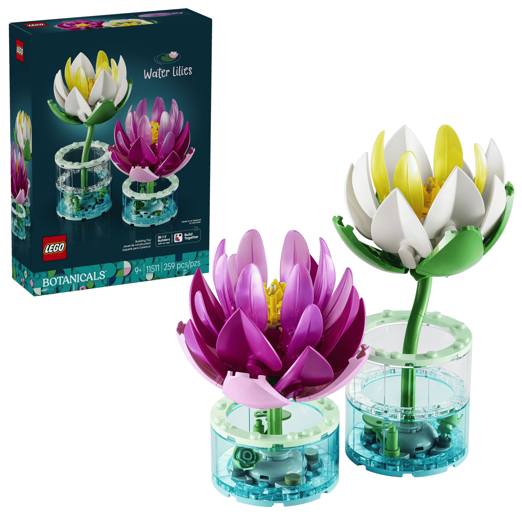 Конструктор LEGO Botanicals 11511 Кувшинки 259 деталей, 9+ (водяные лилии)