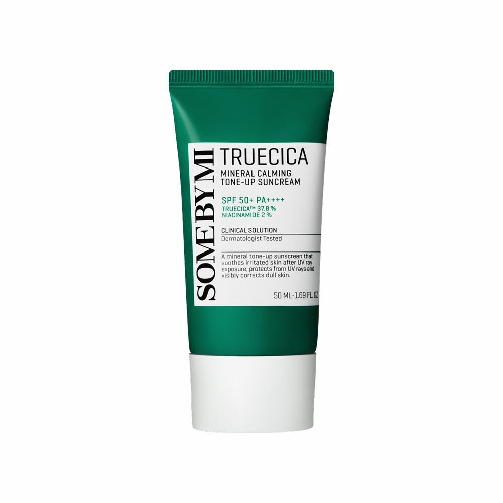 SOME BY MI Успокаивающий солнцезащитный крем 50 мл. TRUECICA AQUA CALMING SUNCREAM с центеллой азиатской, SPF 50++++