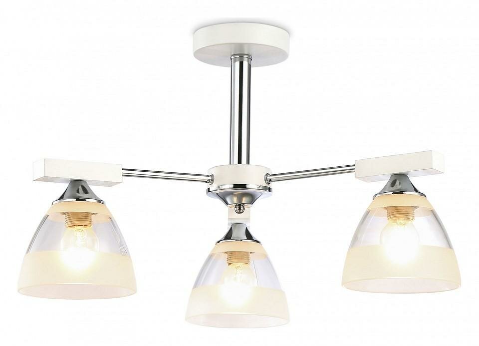Люстра на штанге Ambrella Light TR TR9091 цвет плафона подвески Белый, цвет арматуры Белый, Хром