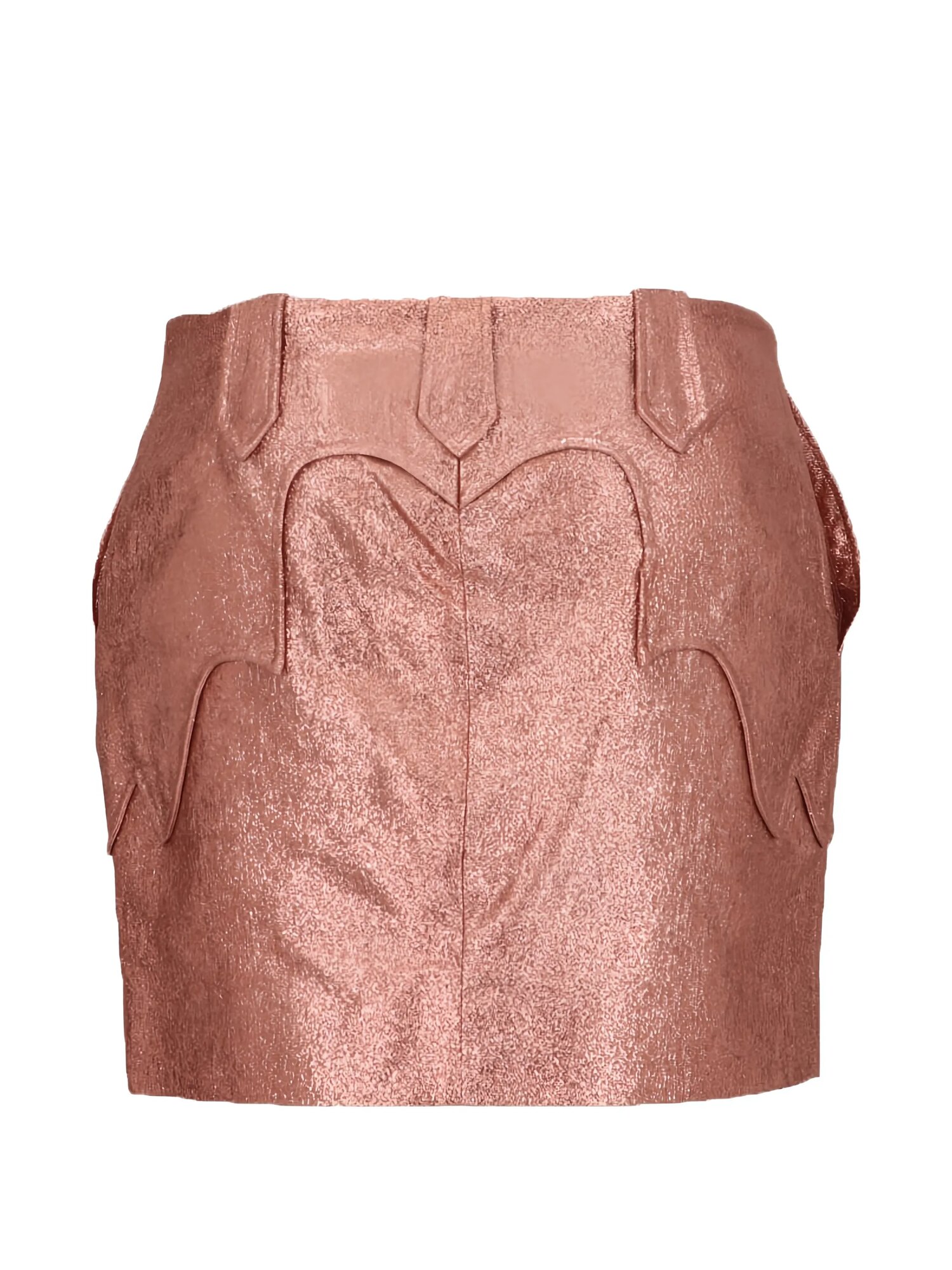 Юбка Metallic-effect Western-style mini skirt