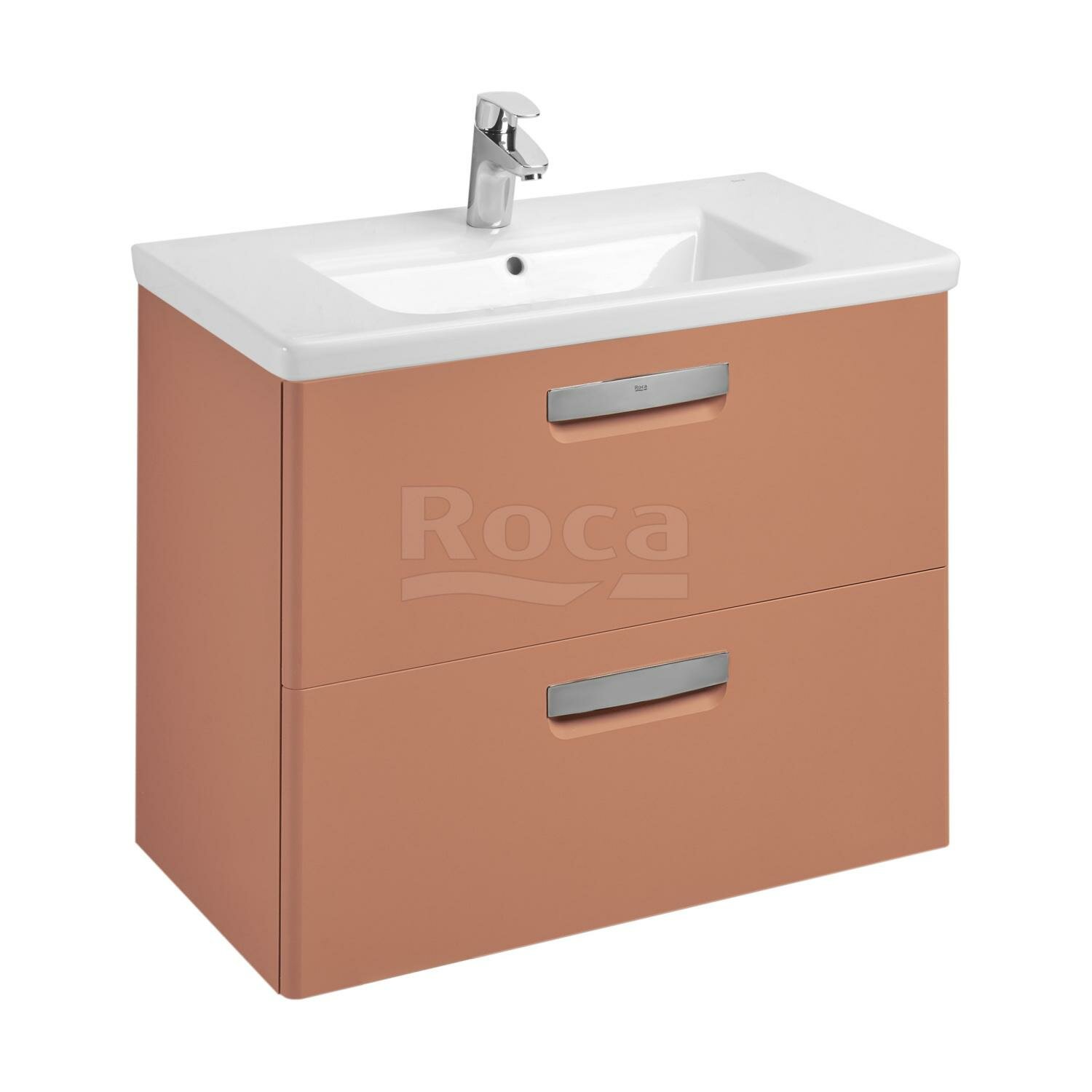Тумба под раковину Roca Gap 80 ZRU9307839 подвесная цвет Терракотовый