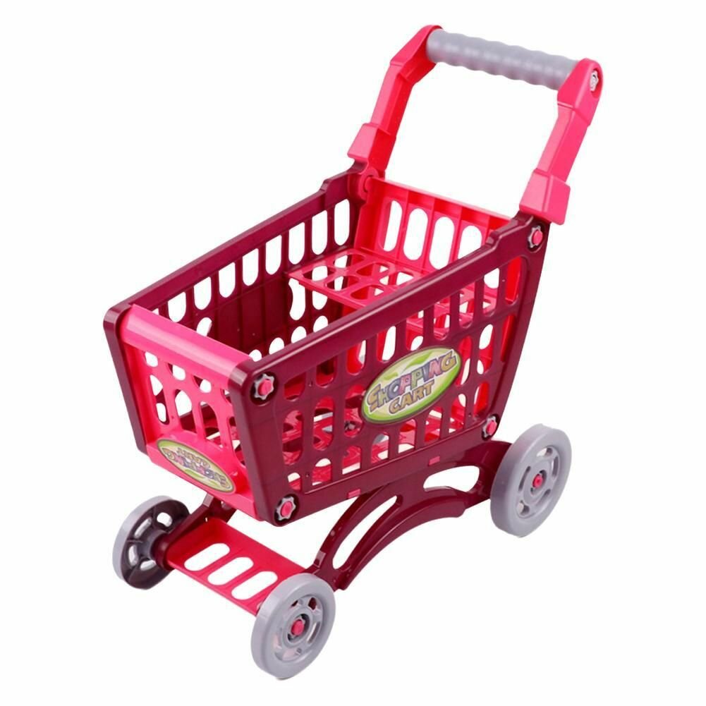 Детская тележка для покупок, устойчивая, игры в магазин, 31x 29.5 x 16 см