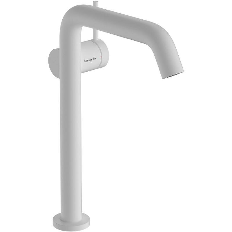 Смеситель для раковины Hansgrohe Tecturis S 73370700 белый матовый, рычажное управление, латунь