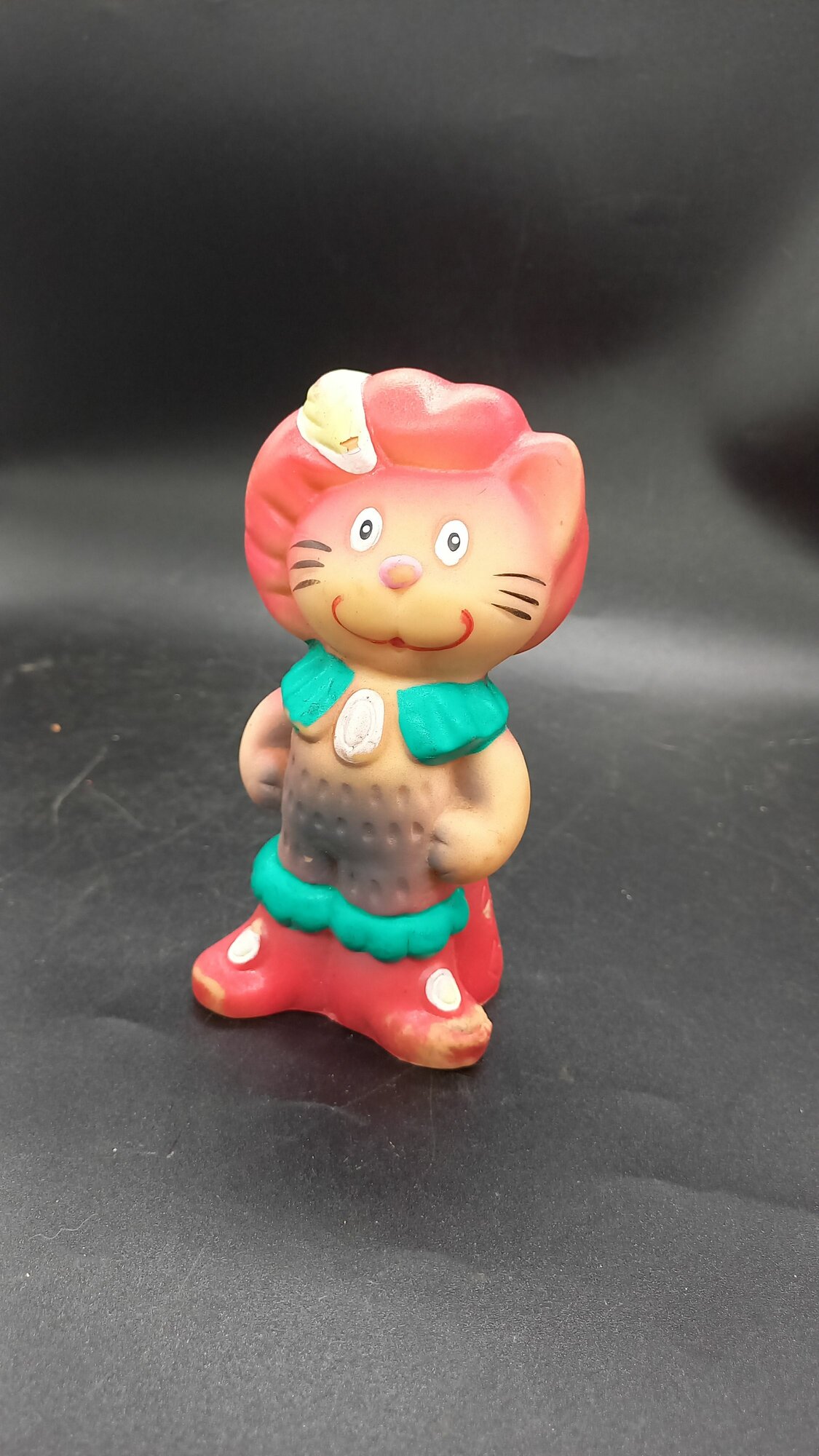 Игрушка Кот в сапогах винтажная советская, СССР