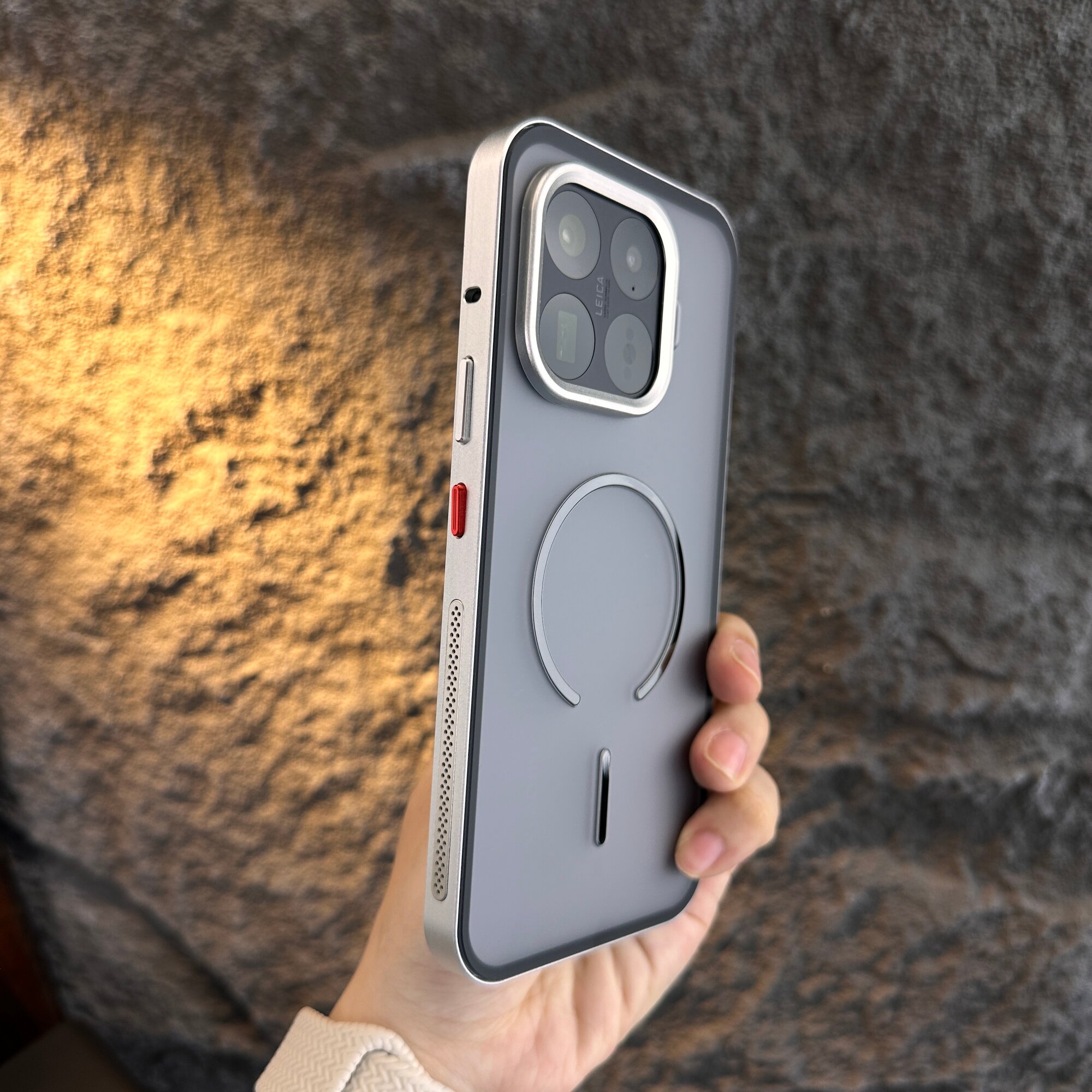 Чехол Для Xiaomi 17T/Сяоми 17T, soft touch, чехол-кардиомонитор, металл, поликарбонат (PC), защита камеры, ударопрочный, усиленные углы, Xiaomi, Xiaomi 17T, Silver,