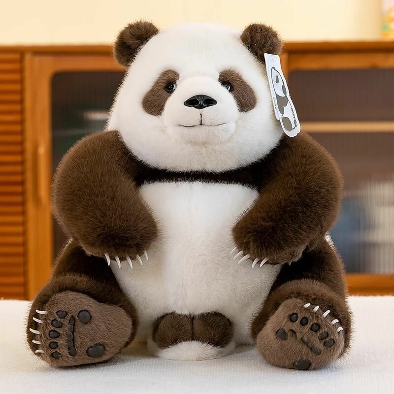 Panda Factory/Плюшевая игрушка-панда/Реалистичная гигантская панда Ци Цзай, подарок для детей
