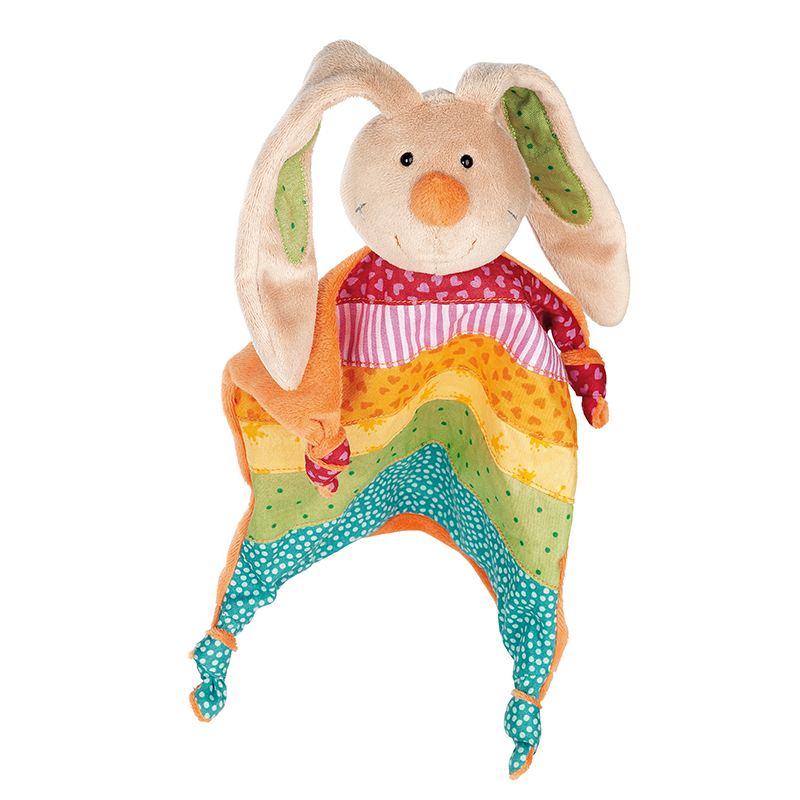 Игрушка-комфортер для детей Sigikid Rainbow Rabbit Soothing Towel, разноцветная