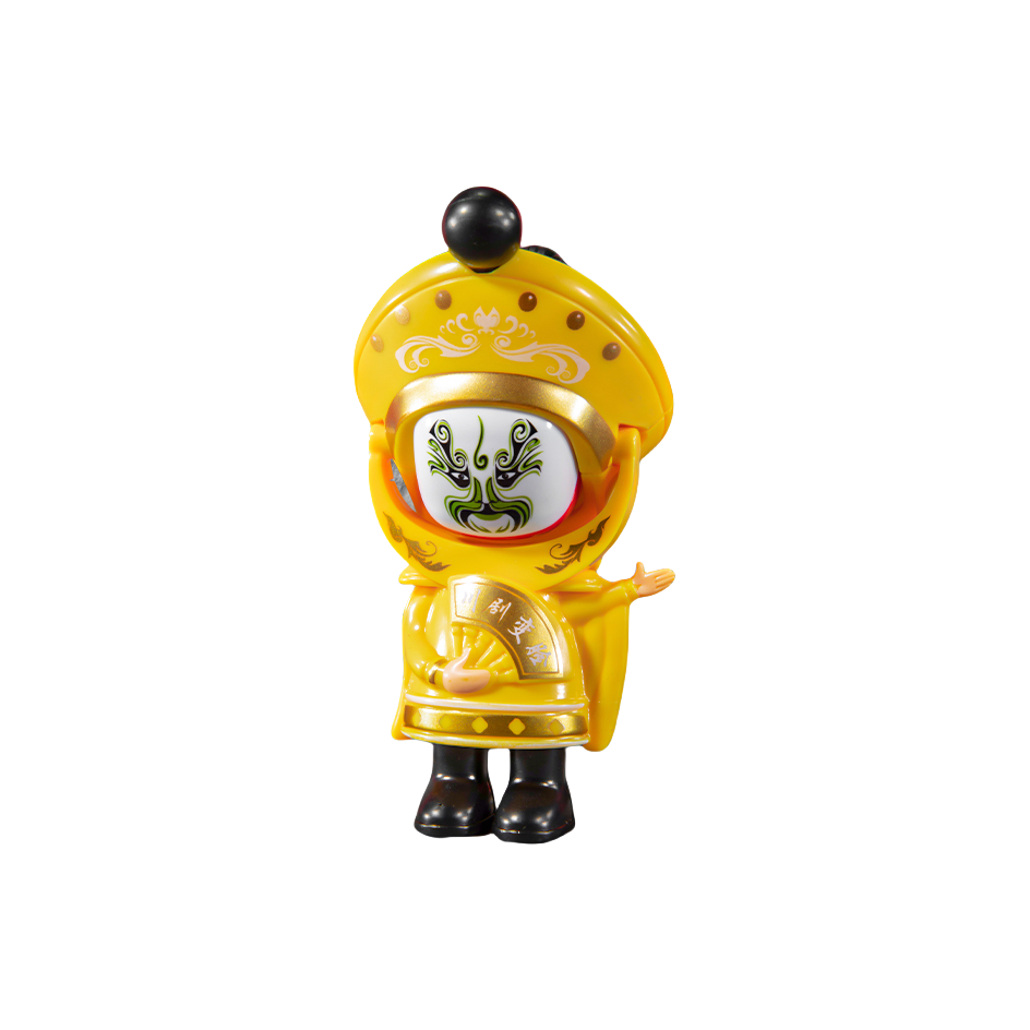 Кукла унисекс GUOU Sichuan Opera Face-Changing Doll, Yellow (Four Transformations), набор 4 шт.