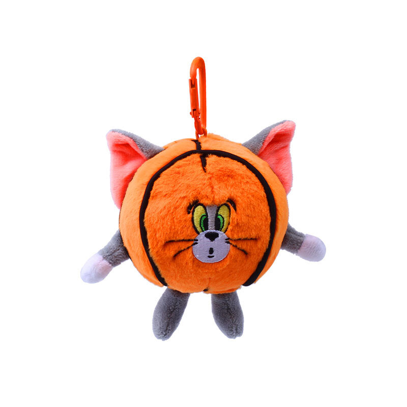 Плюшевая игрушка унисекс HUGKIS X WARNER Tom and Jerry Charm Ball, 8cm Tom Cat Charm Basketball