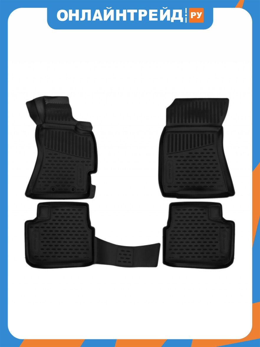 Коврики 3D в салон Autofamily ELEMENT для SUBARU Forester (SH) 4WD (2008-2013), полиуретан (ELEMENT3D4620210)