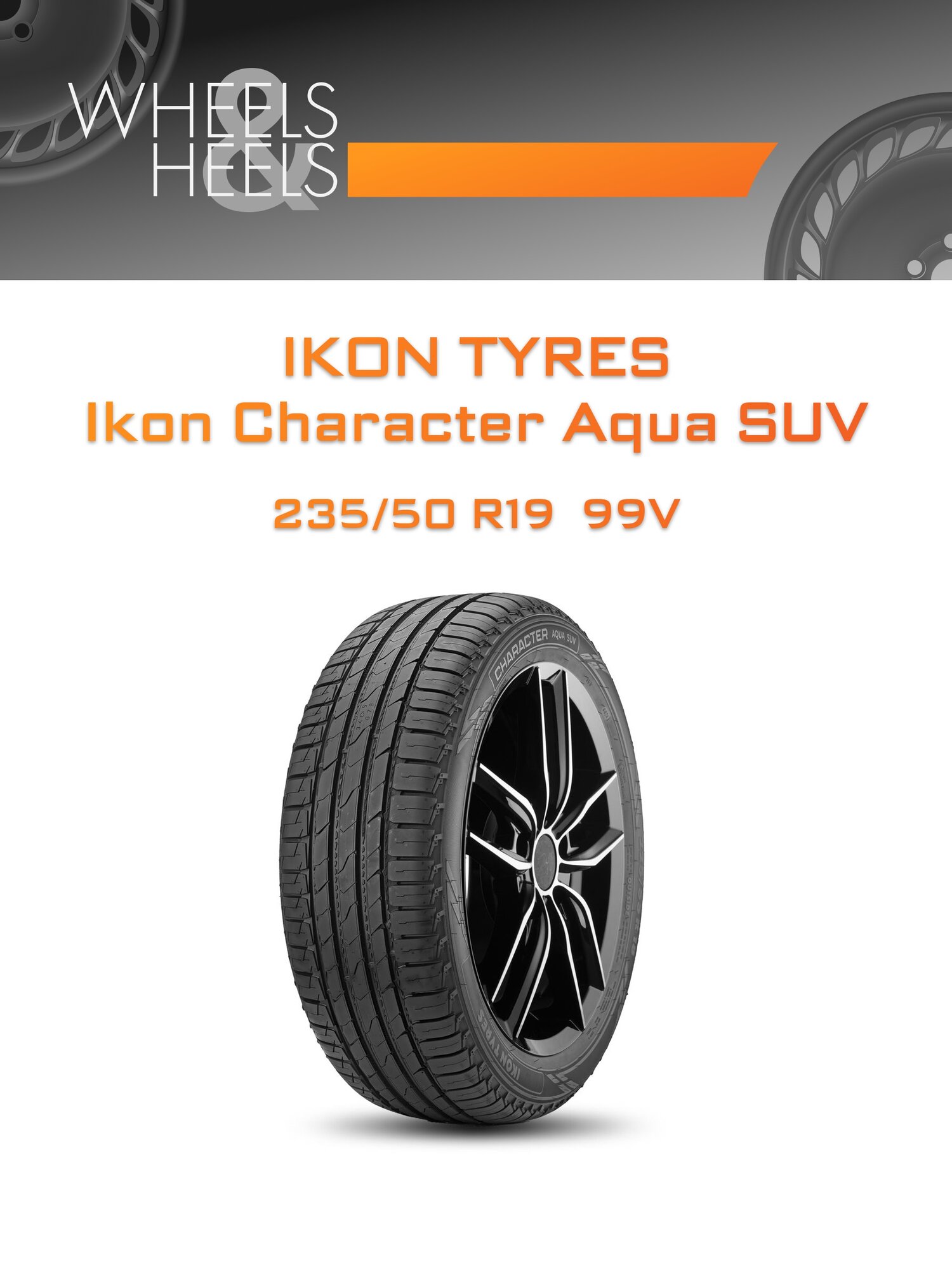 Шина автомобильная Ikon Tyres Ikon Character Aqua SUV 235/50 R19 99V SUMMER, летняя, универсальная