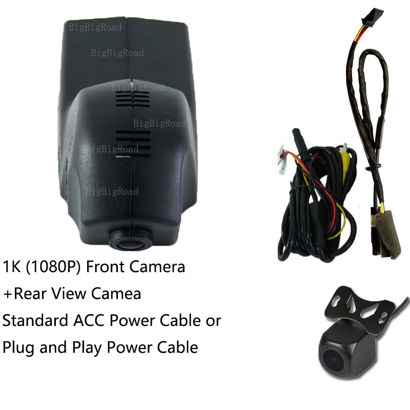 Видеорегистратор 1K 2Cams Black, 128G SD