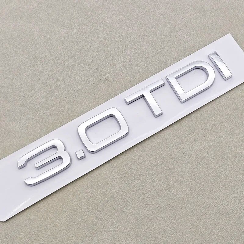 3D-эмблема Из АБС-пластика Для Автомобилей 1.9 2.0 3.0 TDI, Наклейка На Крыло И 3.0 TDI Chrome
