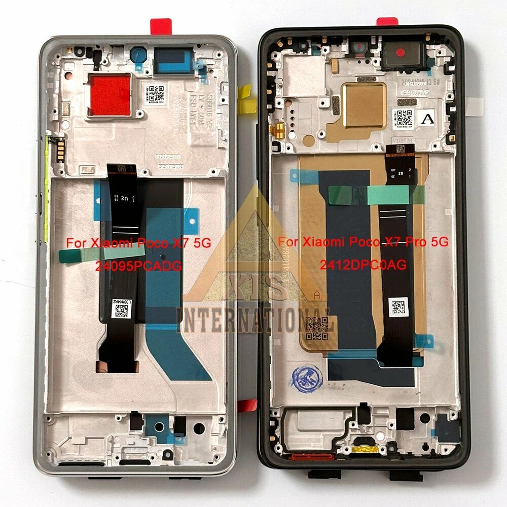 6,67 'оригинальный Amoled для Xiaomi Poco X7 5G 24095PCADG/X7 Pro 5G 2412DPC0AG ЖК-дисплей с рамкой для Redmi Turbo4/4 Pro ЖК-дисплей