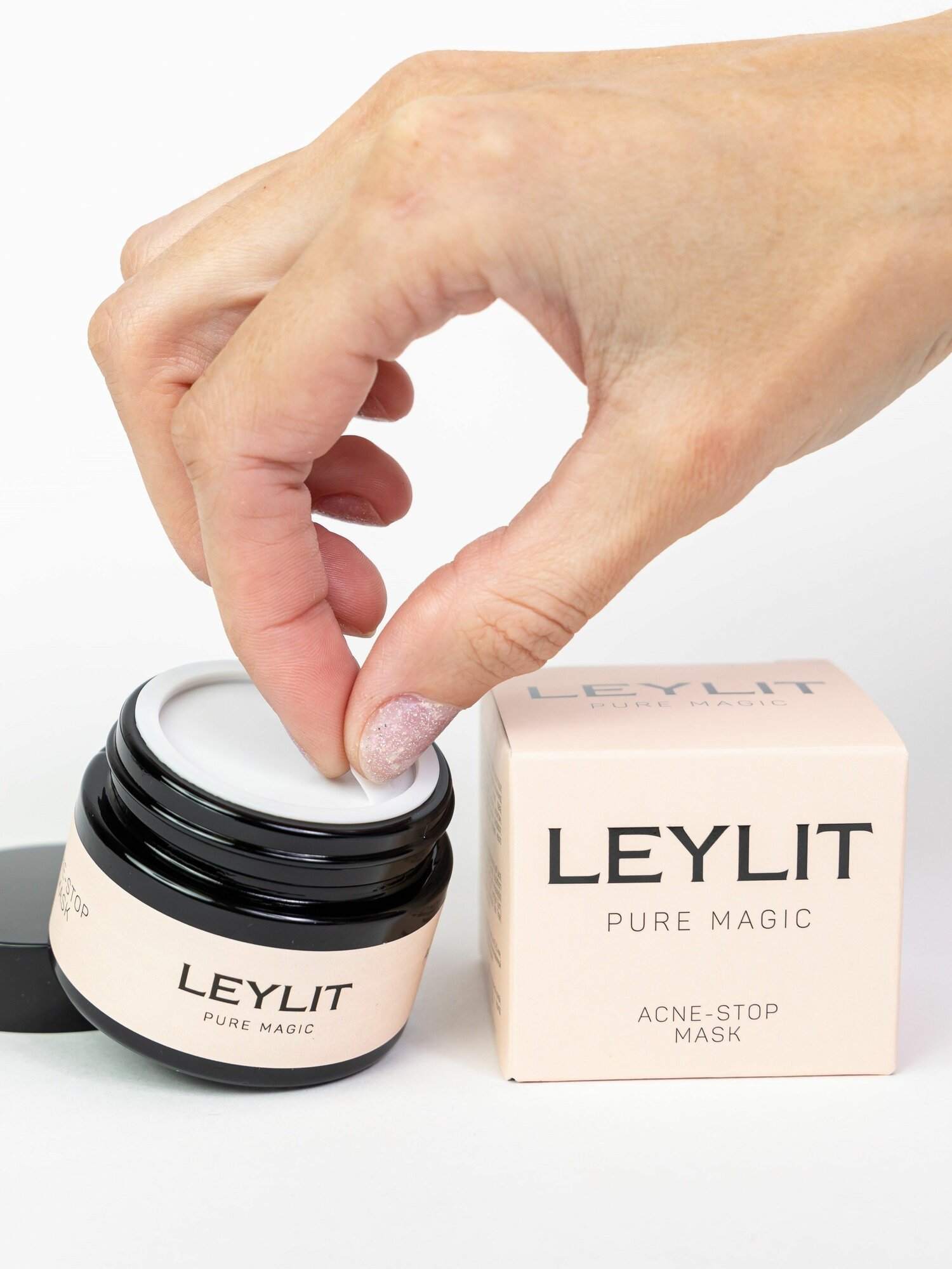 LEYLIT Маска для ухода за жирной кожей ACNE STOP с хлорофиллом 50 мл