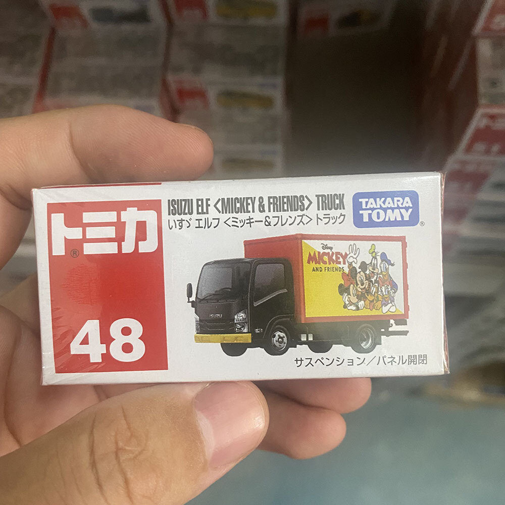 Модель автомобиля из сплава TOMY, детская игрушка в подарок, грузовик Isuzu, грузовик для перевозки животных
