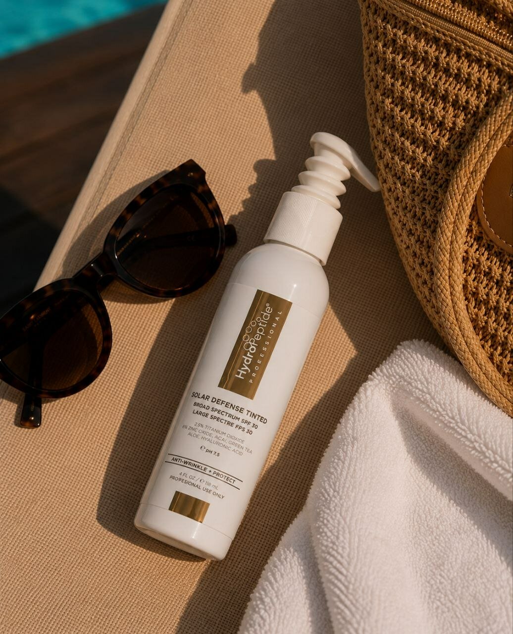 HydroPeptide Solar Defense Tinted SPF30 Увлажняющий солнцезащитный крем с тоном 118 мл