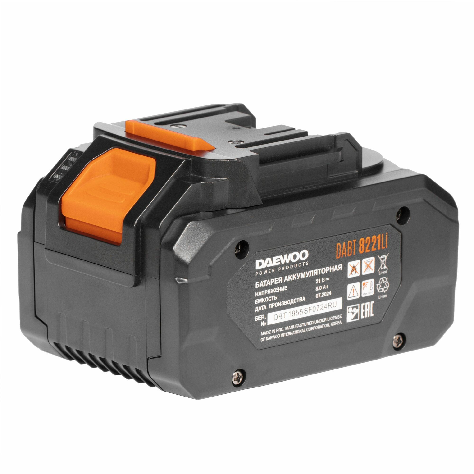 Аккумуляторная батарея DAEWOO DABT 8221Li (21В, 8 Ач)