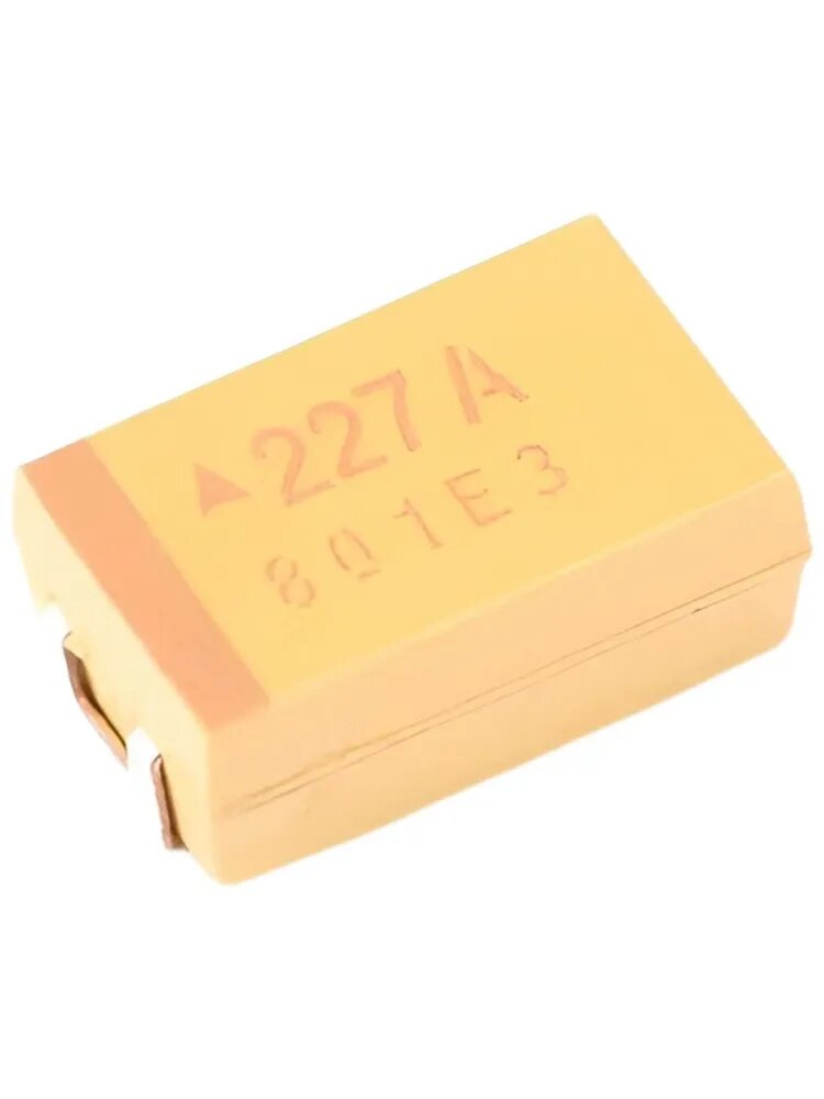 10 шт 10 В 220 МКФ, надписи: 227A, Tип D-7343-31, Размер: 7.3*4.3*2.9 мм, 10V 220uF Универсальный SMD танталовый конденсатор