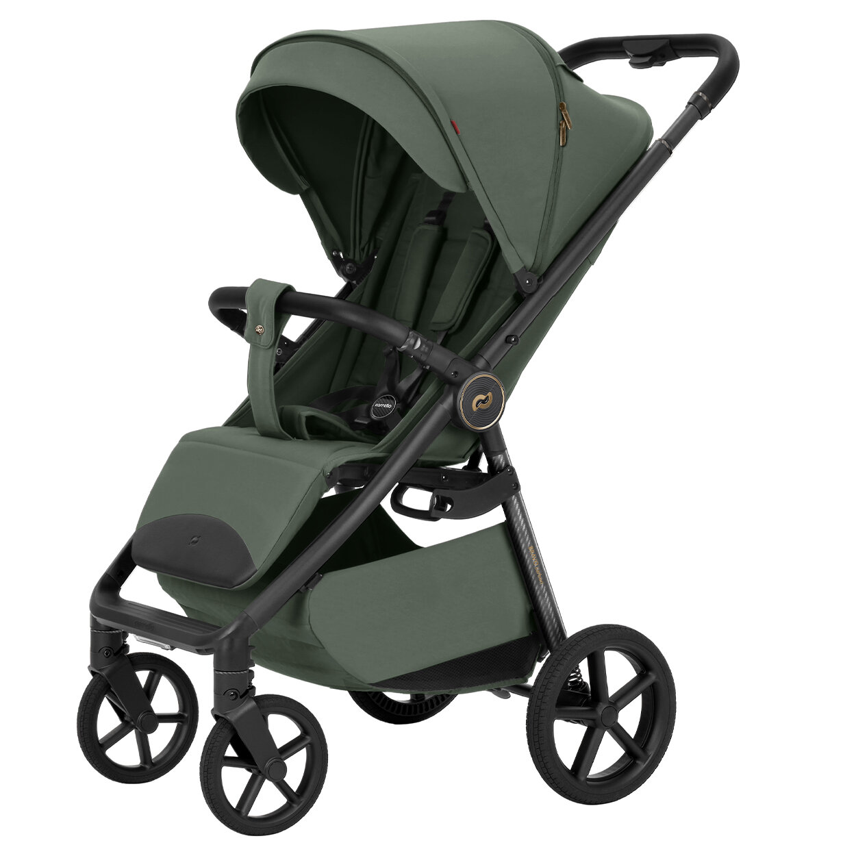 Прогулочная коляска CARRELLO Bravo Carbon CRL-5530 Tropic Green carbon
