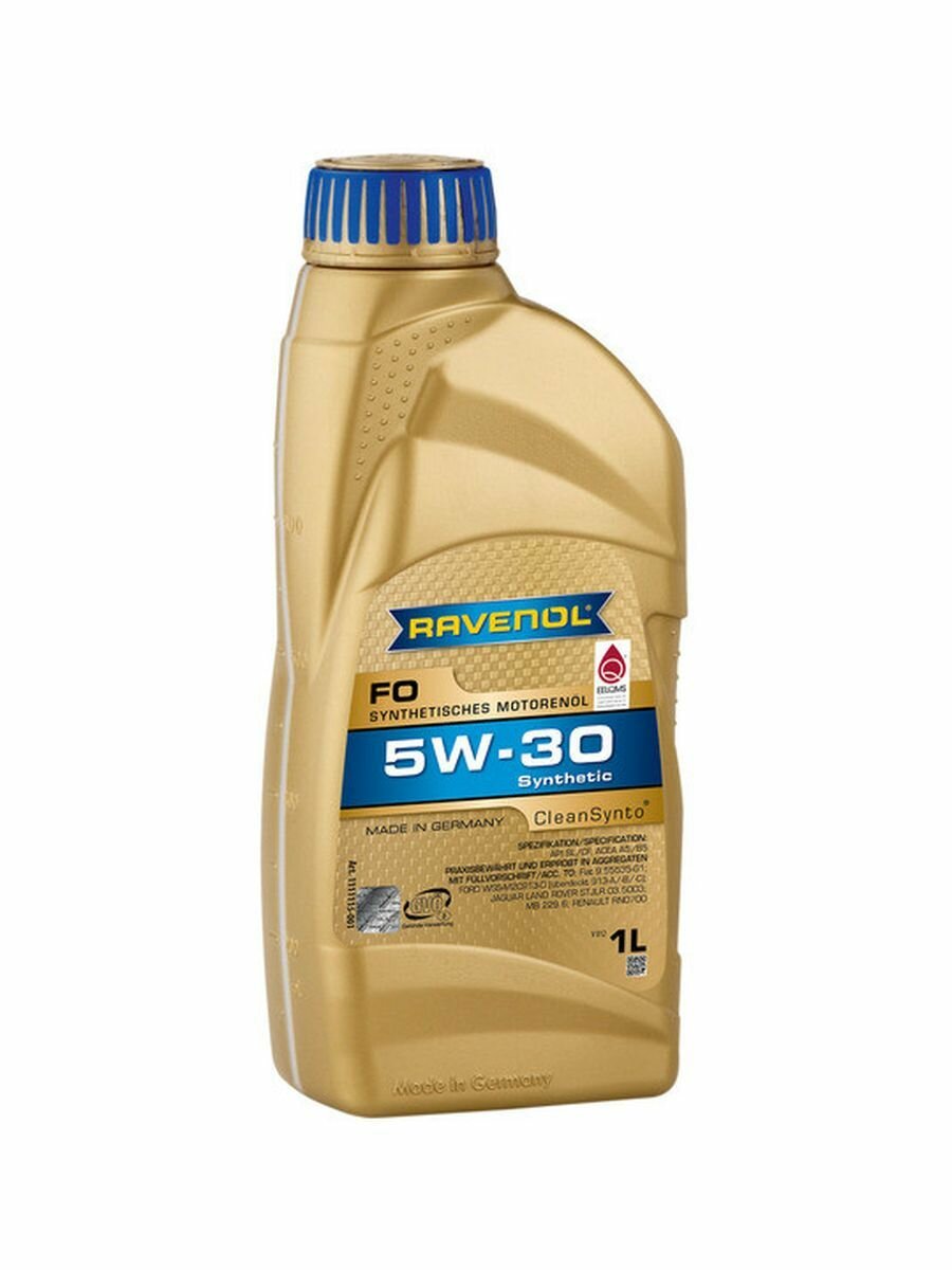 RAVENOL 5W-30 Масло моторное, Синтетическое, 1 л синтетика 5W30 для двигателя