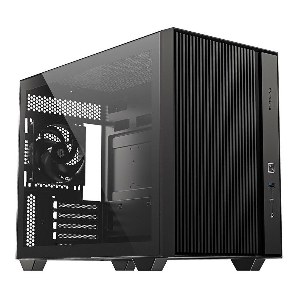 Корпус для ПК ID-Cooling FLOW 500 AIR Black, Mini Tower, Micro-ATX, Черный (FLOW 500 AIR)