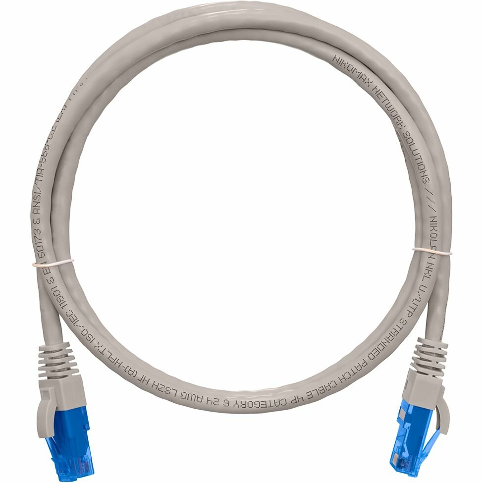 Патч-корд Nikomax NMC-PC4UE55B-050-GY 5м RJ-45 cat.6 UTP серый