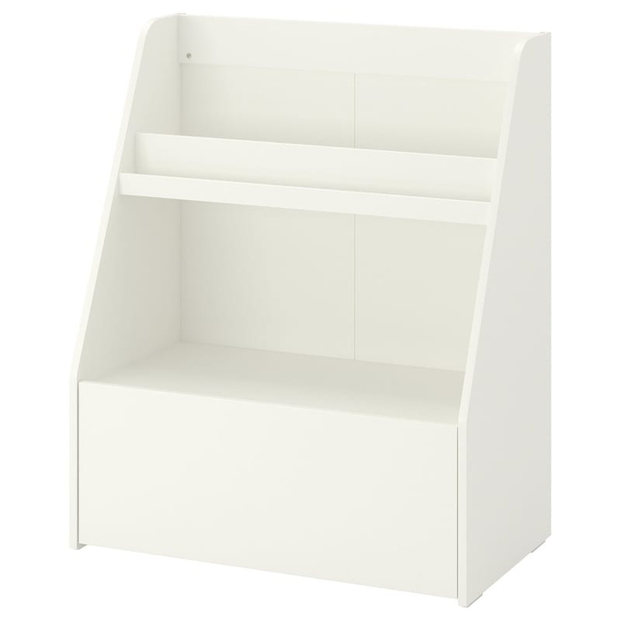 Книжная полка с ящиком IKEA BERGIG 605.981.00, белый, 60x29x65 см