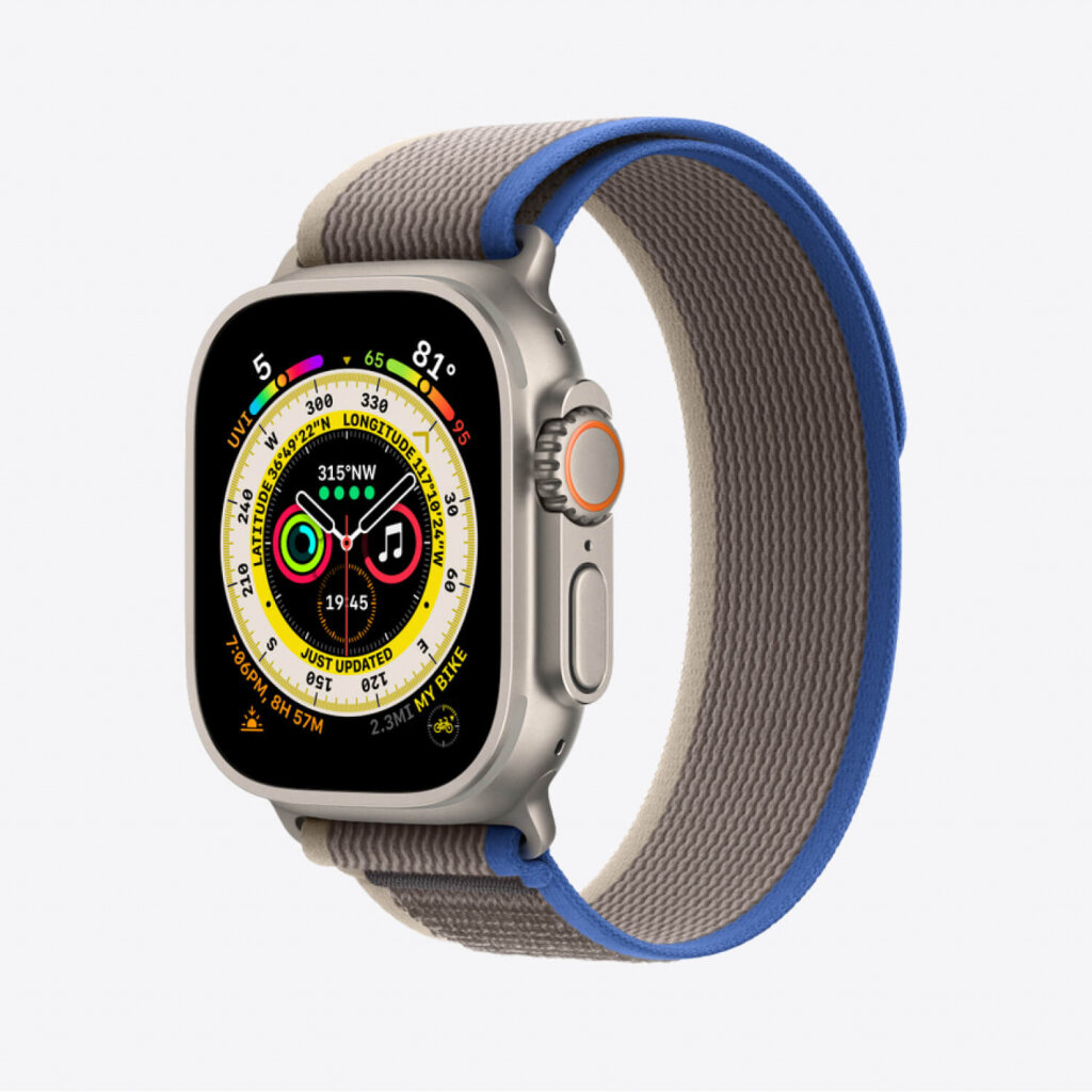 Смарт-часы часы Apple Watch Ultra 49mm Titanium Case Blue/Gray Trail Loop S/M