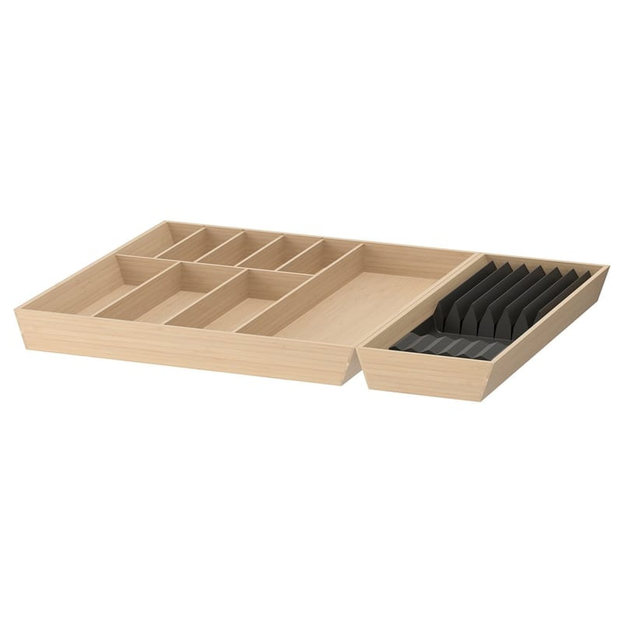 Органайзер IKEA UPPDATERA 496.117.87, бамбук, для столовых приборов, с отделением для ножей