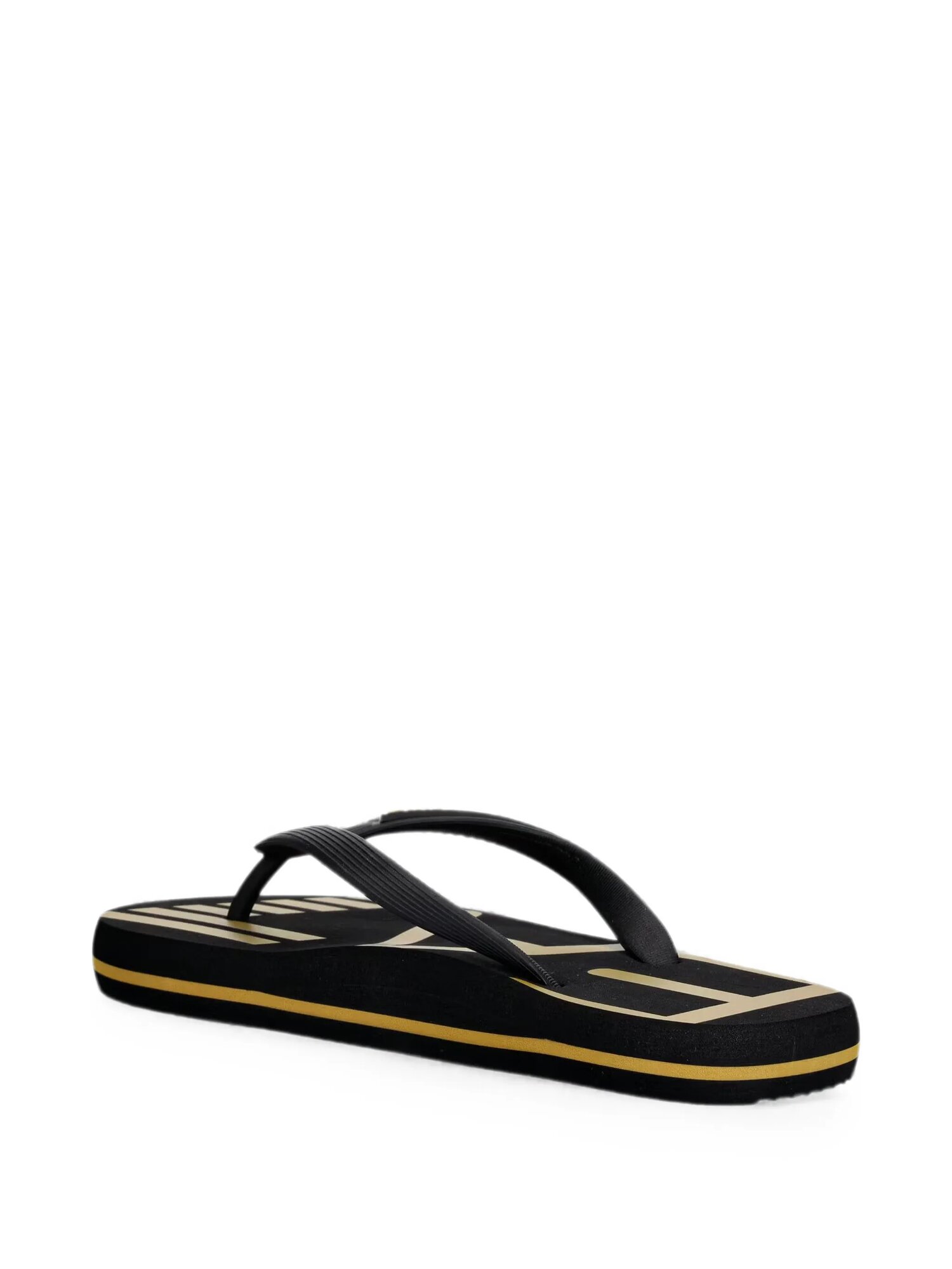 Шлёпанцы EA7 EMPORIO ARMANI Logo-print flip-flops, размер 7 — фото 1