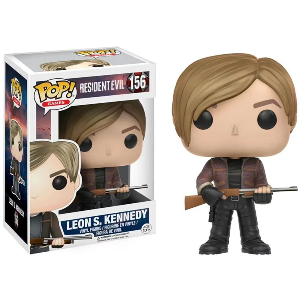 Фигурка POP! Games: Леон С. Кеннеди (Leon S. Kennedy) с дробовиком #156, из игры Resident Evil, 10 см