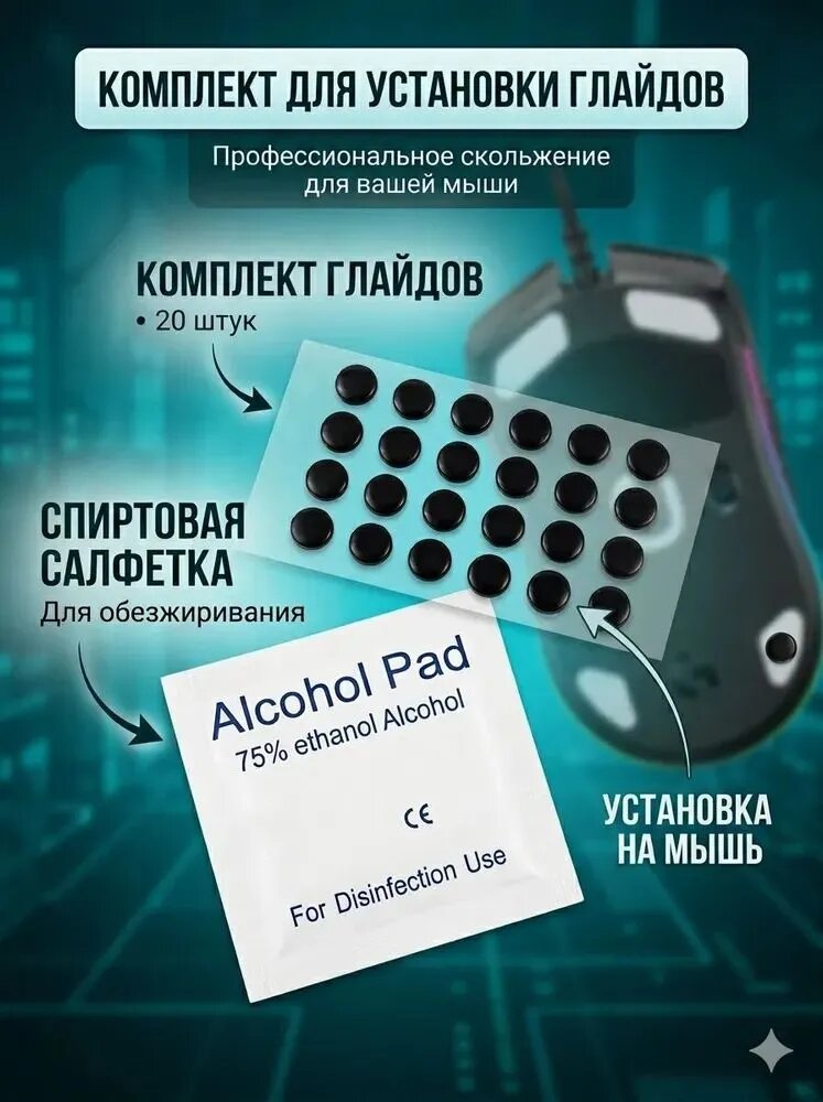 Универсальные глайды для мыши / Ножки точки для мыши