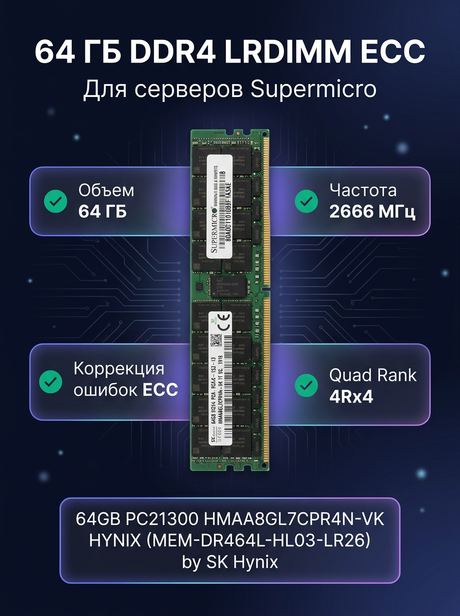 64gb Pc21300 Hmaa8gl7cpr4n-vk Hynix (mem-dr464l-hl03-lr26)