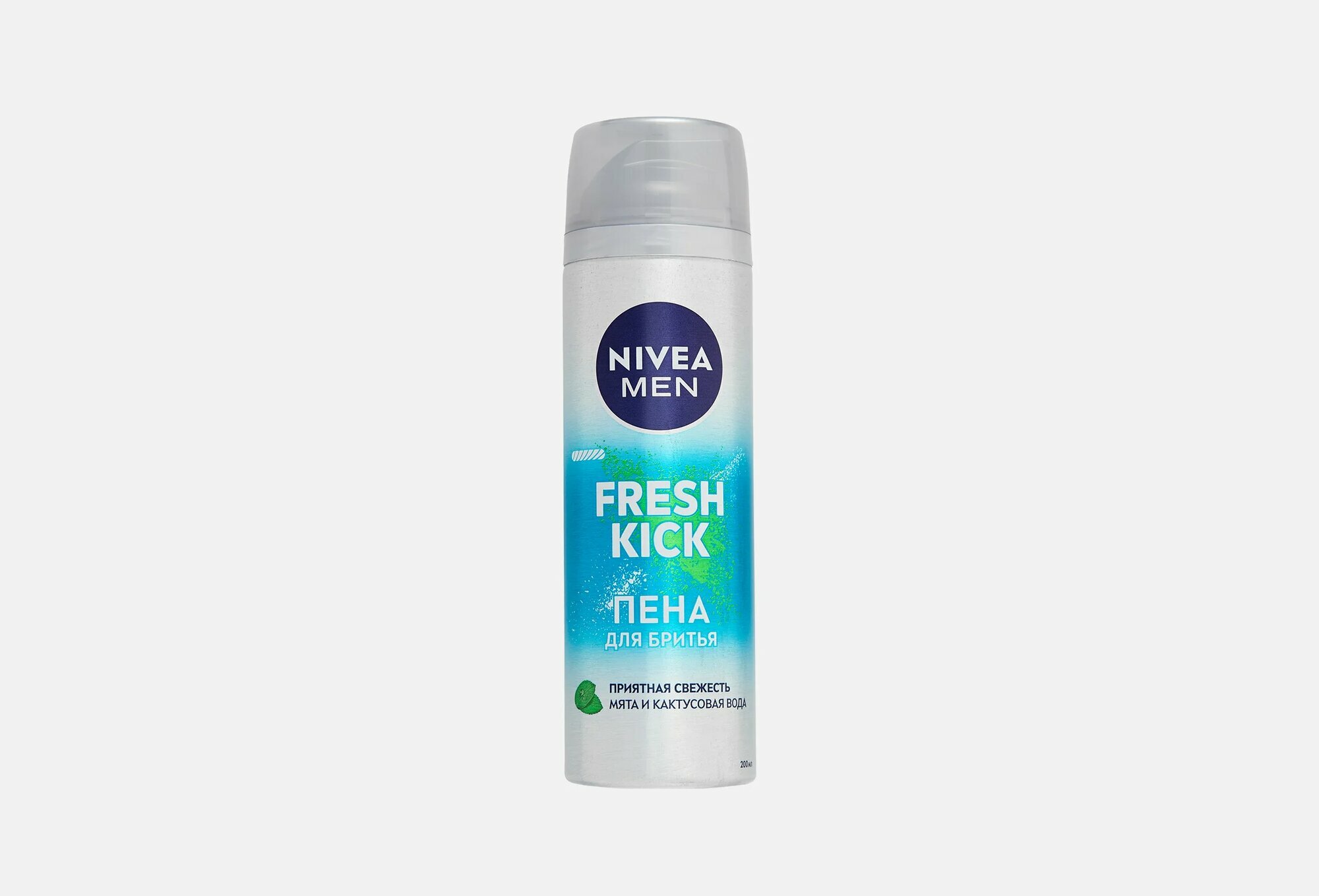 NIVEA Men "Fresh Kick" Пена для бритья приятная свежесть с мятой 200мл