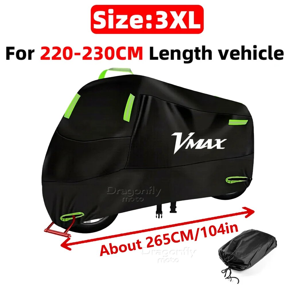 Чехол для мотоцикла VMAX 3XL, 220-230см