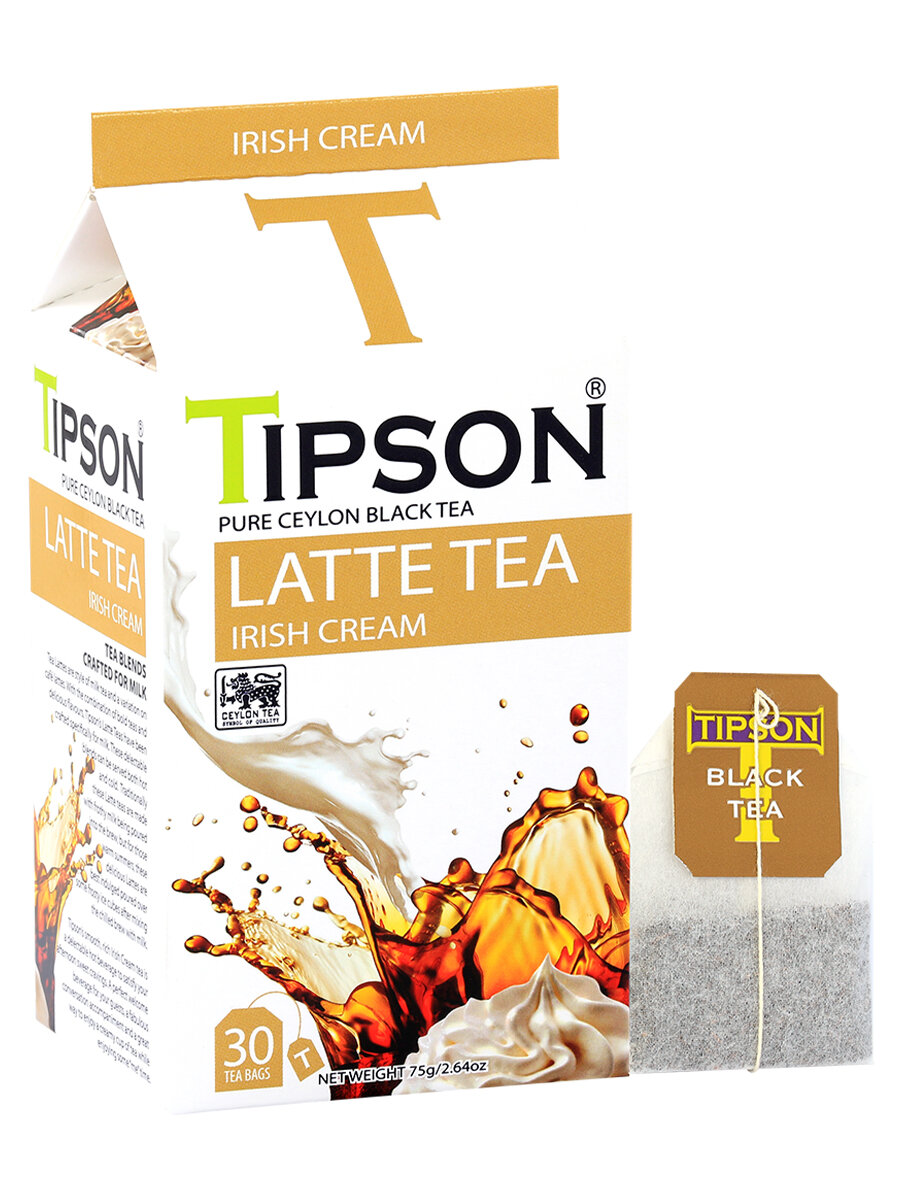 Чай в пакетиках Tipson Latte Tea "Ирландские сливки" 25 пак
