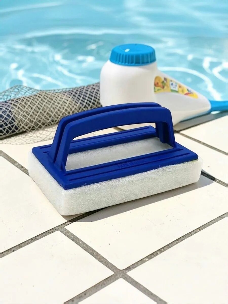 Щетка-губка Aquafilter, для чистки каркасных, надувных и морозоустойчивых бассейнов, 15х8х2 см