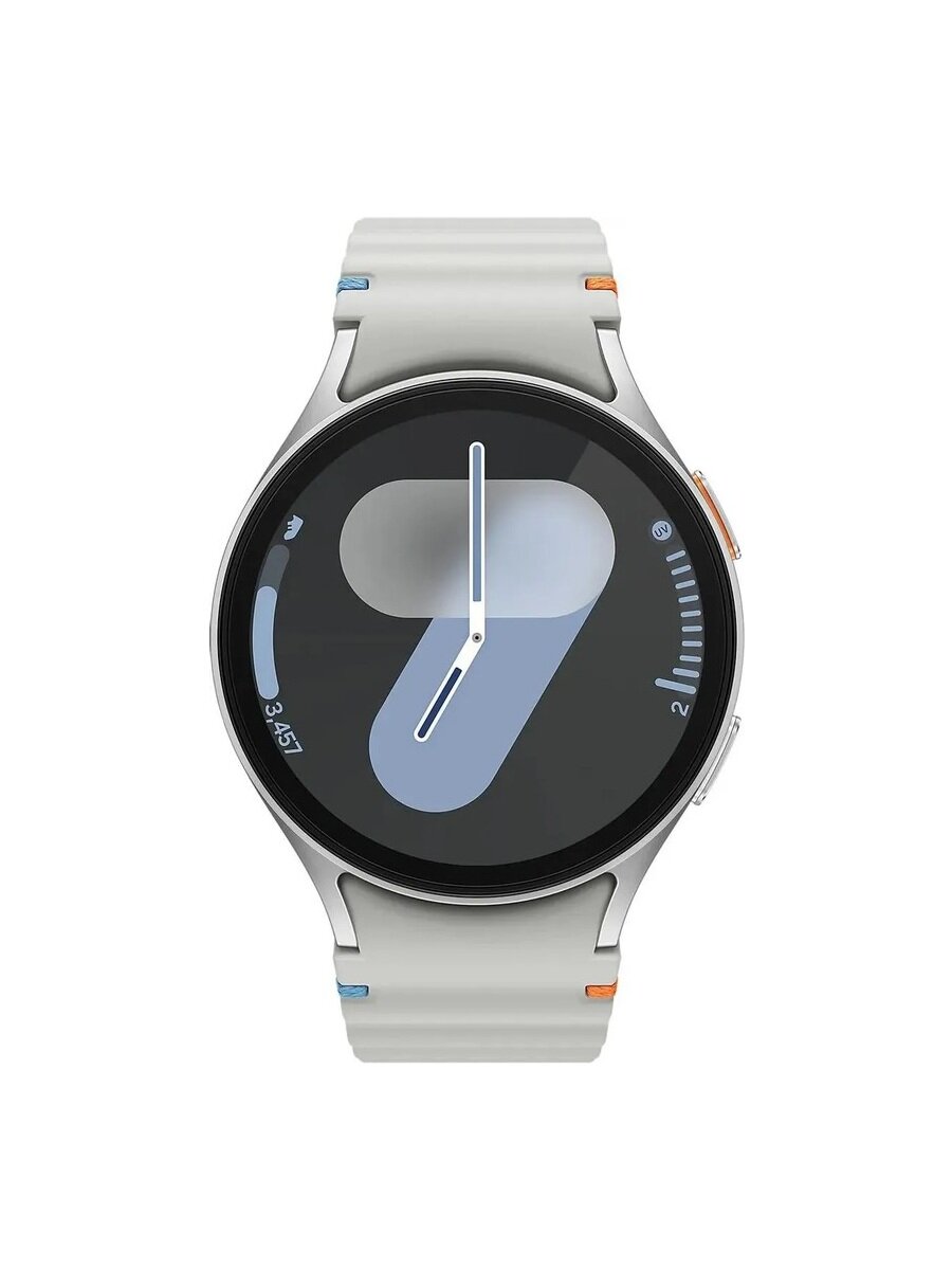 Часы Samsung Galaxy Watch 7 LTE SM-L315FZSACAU 44мм 1.5" Super AMOLED корп. серебристый рем. серебристый