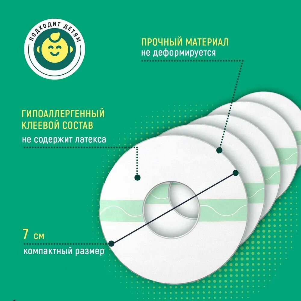 Тейп пластырь Fix-PATCH Premium,10шт, прозрачный, для фиксации сенсора Freestyle libre, Ottai . Водостойкий пластырь фристайл либре / либра