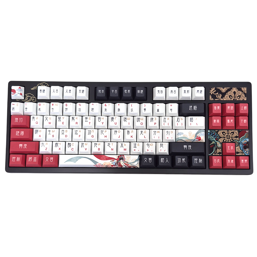 Профессиональная клавиатура Varmilo VA80 Beijing Opera Kailh Prestige Voice черный/белый/серый/красный Русская раскладка Bluetooth