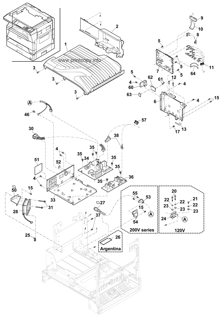 Плата первичного заряда RM1-7004 для HP CLJ CP5525dn Enterprise