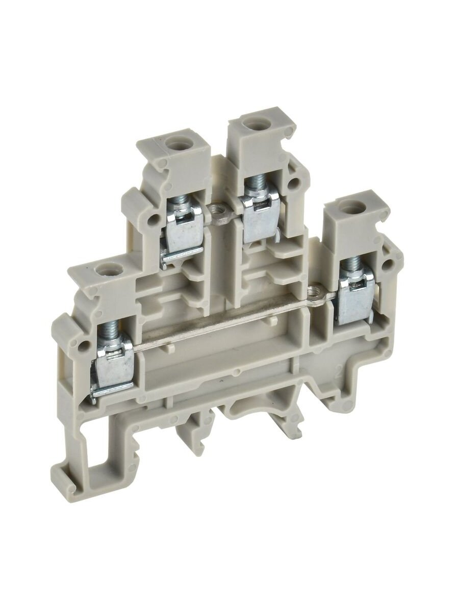 Колодка клеммная CTS-ML ARMAFIX 2 ур. 4кв. мм сер. IEK YCT13-00-2-K03-004