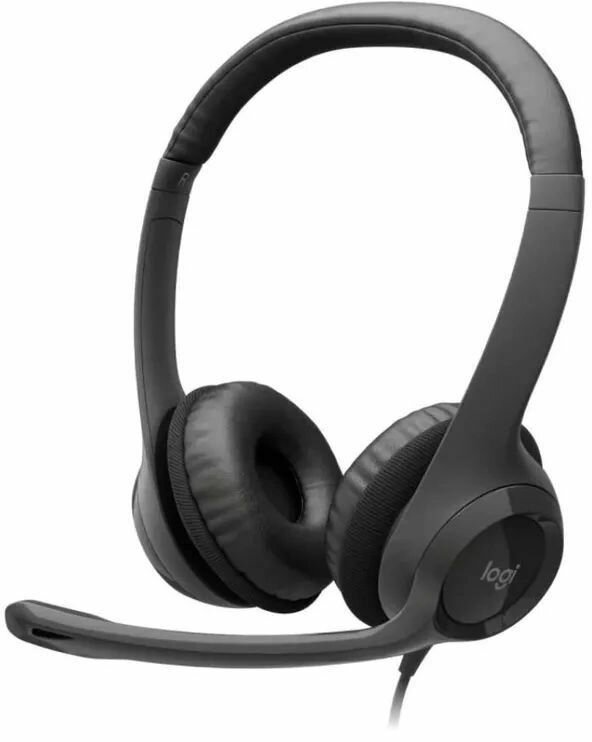 Гарнитура Logitech H390 чёрный, проводная, USB
