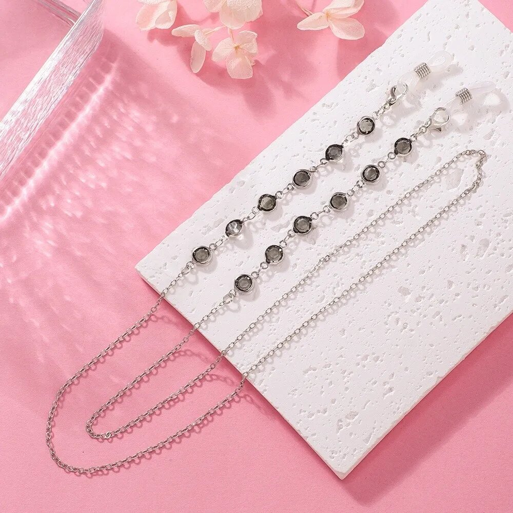 Цепочка для очков металлическая Silver -Grey