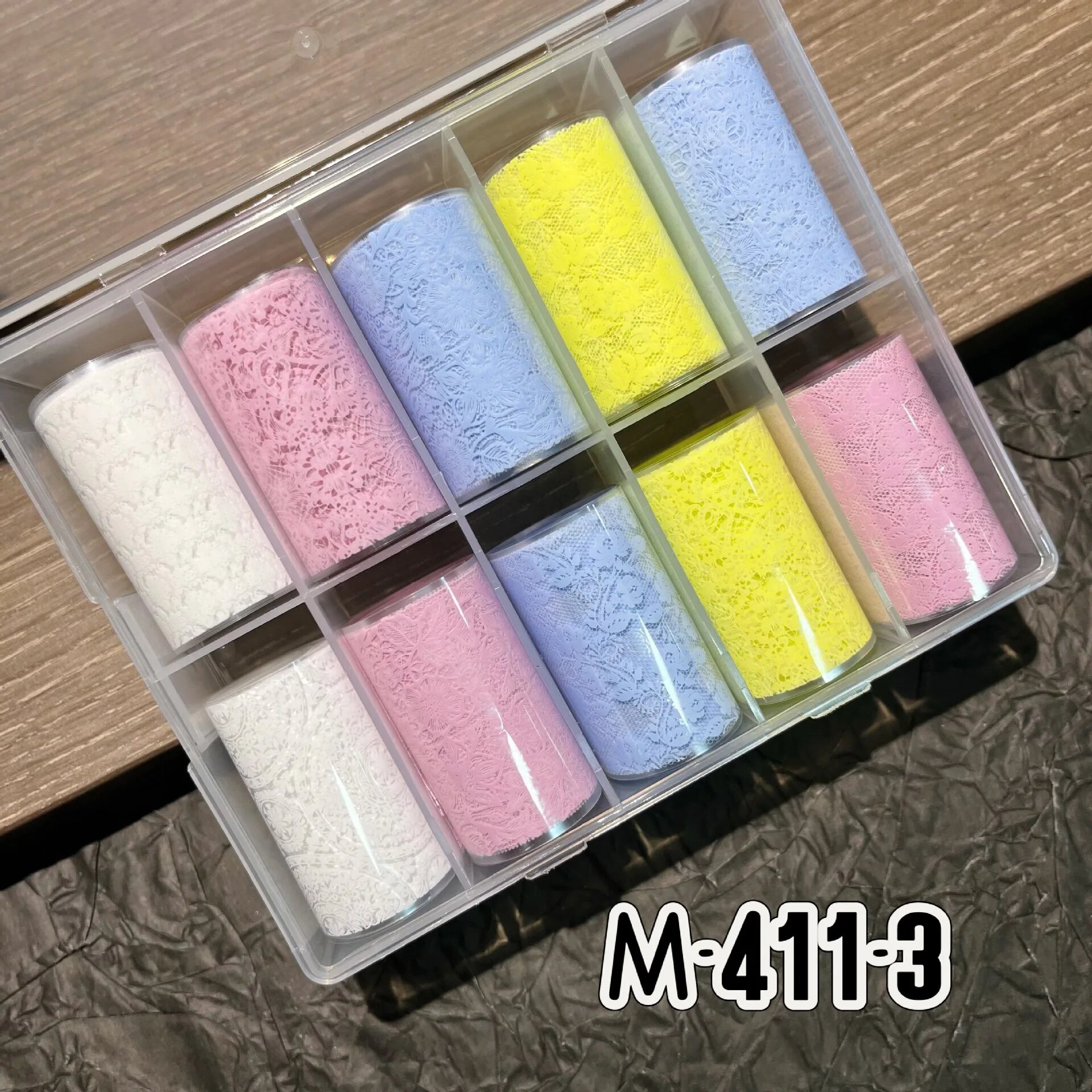 Фольга для ногтей Misscheering M-411-3, набор 10 шт
