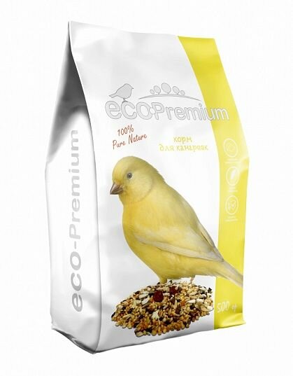 ECO-Premium Корм для канареек Основной рацион, 500 гр
