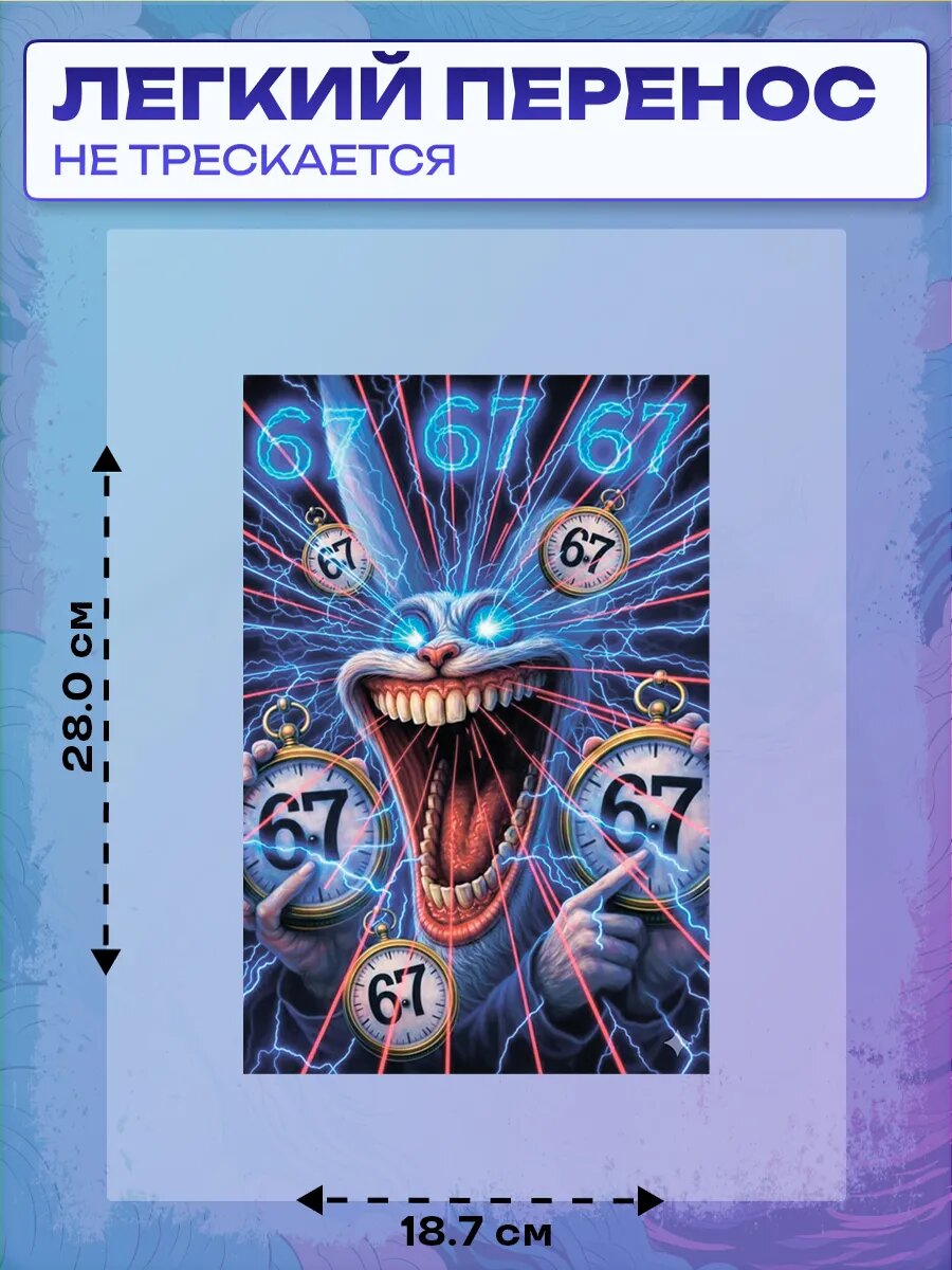 Термонаклейка six seven — фото 1