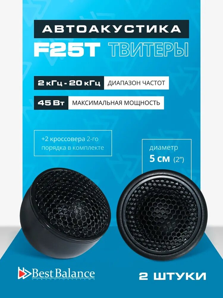 Твитеры автомобильные пищалки Best Balance F25T динамики автозвук твиттеры рупоры